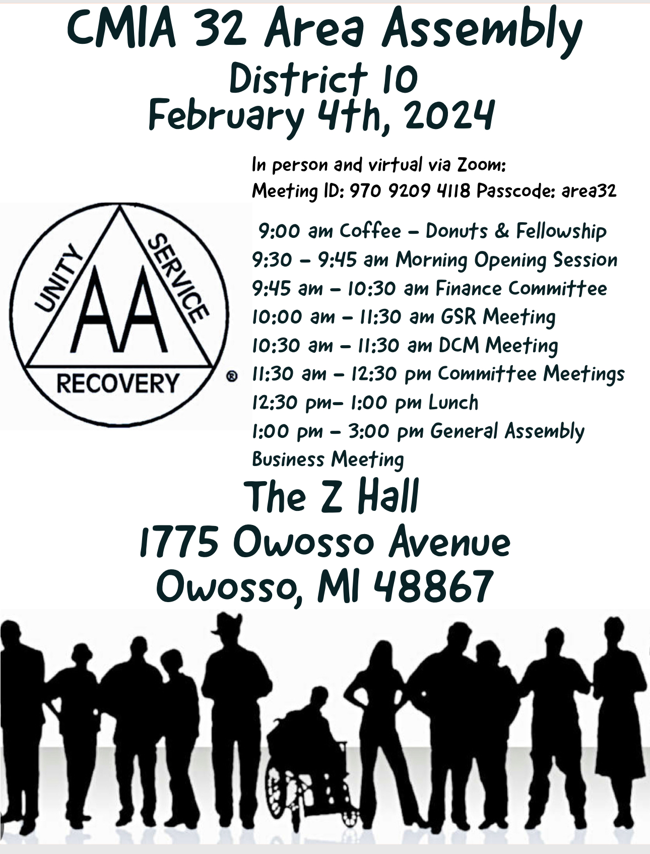 Area/Regional AA Events – Alcoholics Anonymous CMIA 32